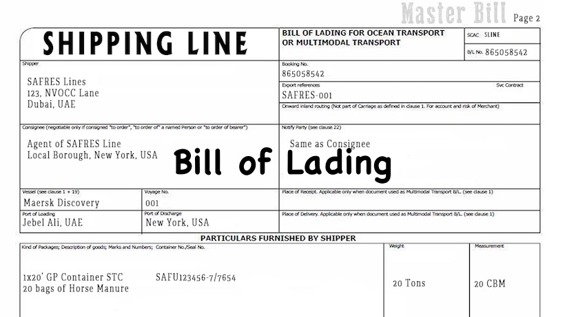 C c Th ng Tin Chi Ti t Tr n Bill Of Lading B L Best Logistics 